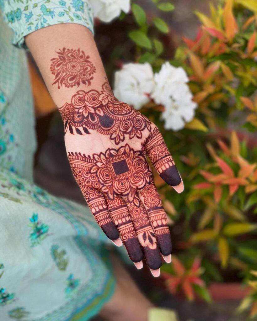 Best 20+ Navratri Mehndi Design Easy » Mixing Images