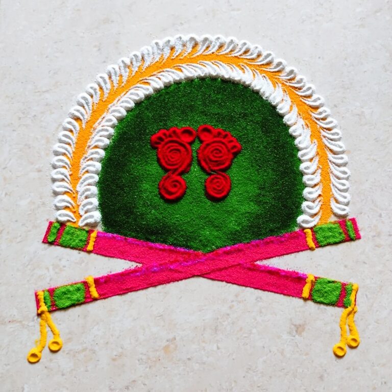 Best 20+ Navratri Rangoli Designs » Mixing Images