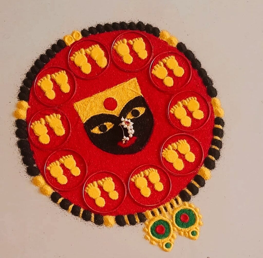 Best 20+ Navratri Rangoli Designs » Mixing Images