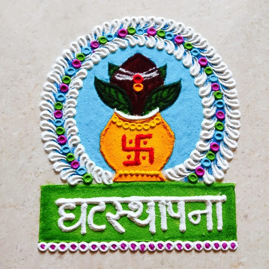 Best 20+ Navratri Rangoli Designs » Mixing Images