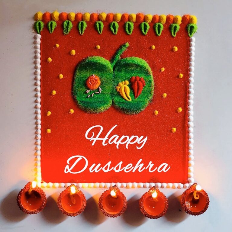 Best 10+ New Dussehra Rangoli » Mixing Images