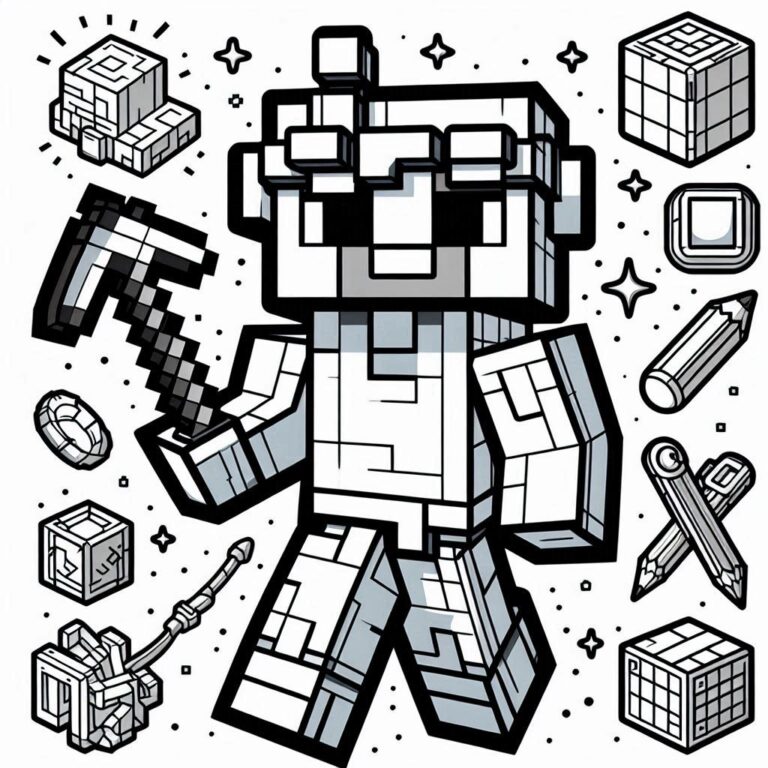 30+ Best Minecraft Coloring Pages – Fun, Creative & Free to Print for ...