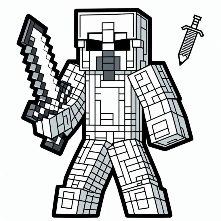 30+ Best Minecraft Coloring Pages – Fun, Creative & Free to Print for ...