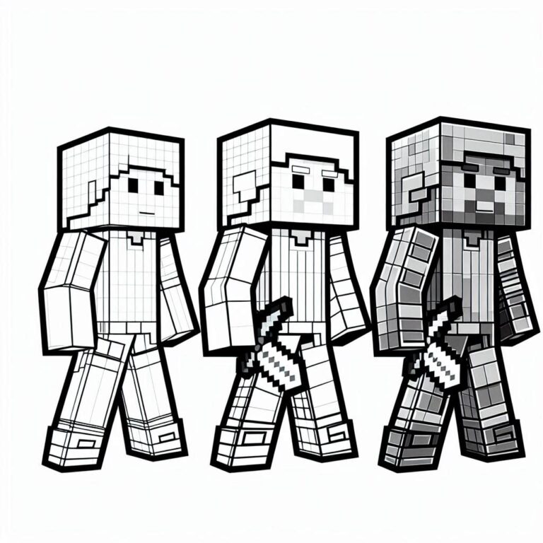 30+ Best Minecraft Coloring Pages – Fun, Creative & Free to Print for ...