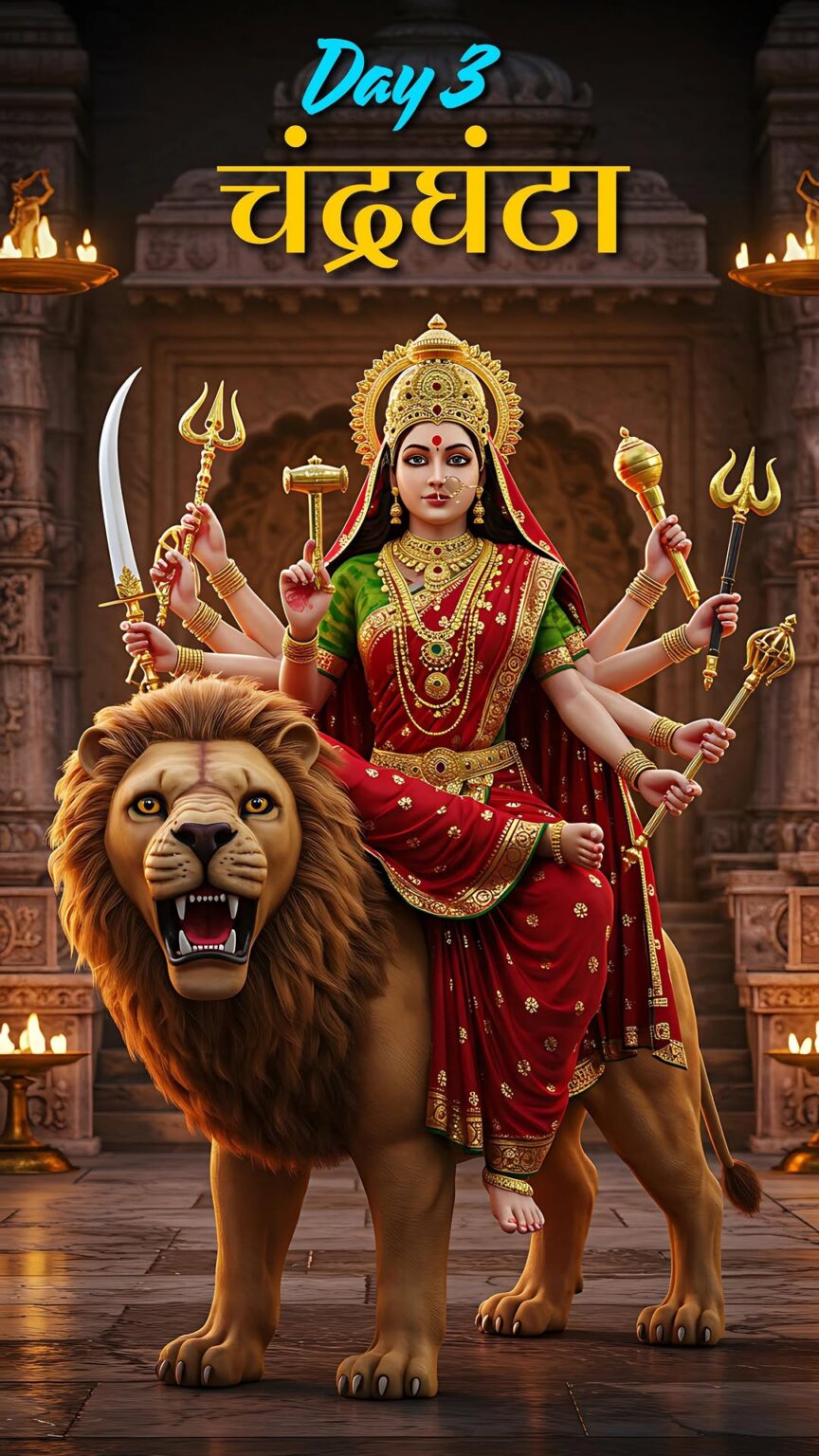 Navratri 1st to 9th Day Devi Images – Shailputri to Siddhidatri ...